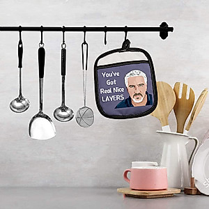 Baking Show Inspired Oven Pads Pot Holder with Pocket You've Got Real Nice Layers Bake Lover Gift (Got Real Nice Layers)