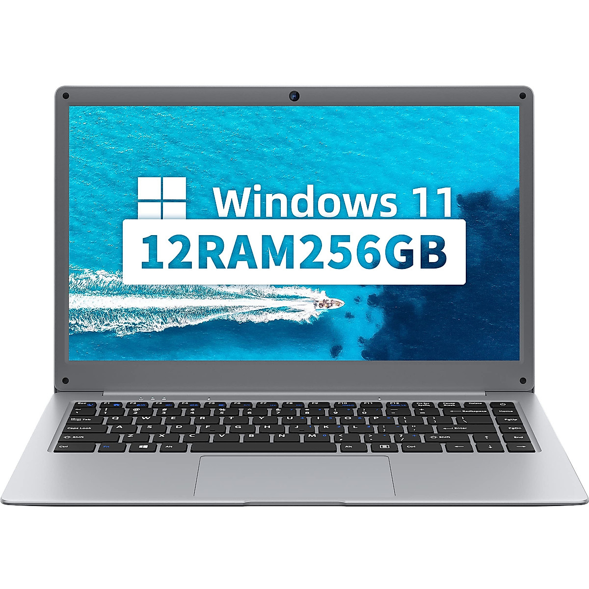 Jumper Laptop 14 Inch Laptops 12GB RAM 256GB ROM SSD Windows 11 Notebook Computer with FHD 1080P Display, 14nm Intel Celeron,Dual speakers,Full Size Keyboard,Large Battery 35520mWH - One Year Warranty