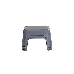 Rubbermaid One-Step Stool, Bisque, Holds up to 200 Pounds, Ideal for Home, Office, Garage, Durable Step Stool, FG275300CYLND, 7.1 inches Height, Gray