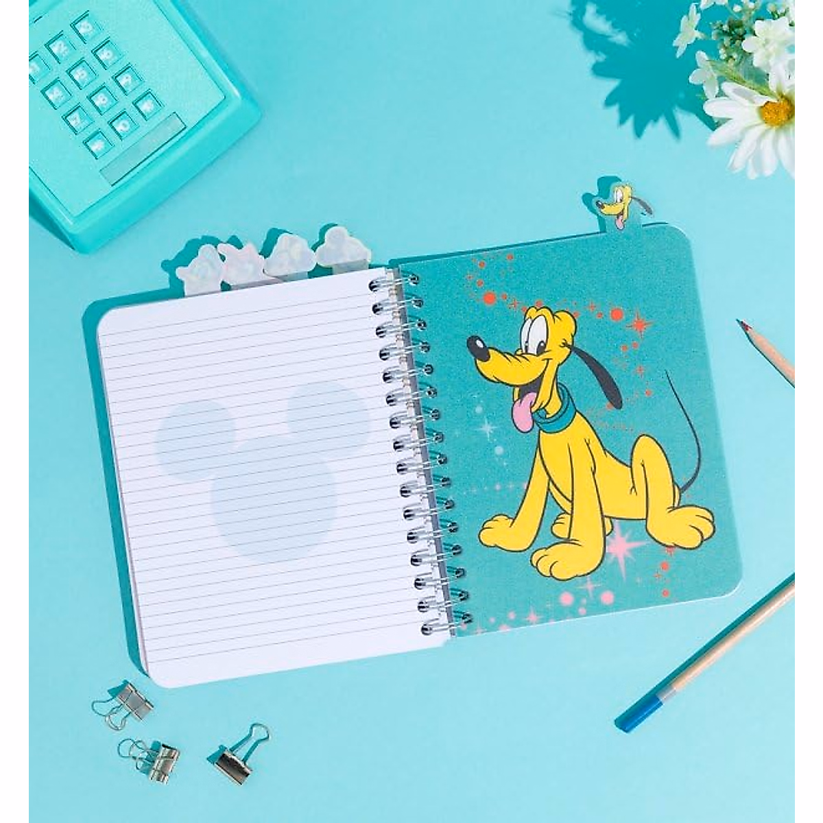 LOUNGEFLY Stationary Disney D100 Mickey and Friends Journal with TABS