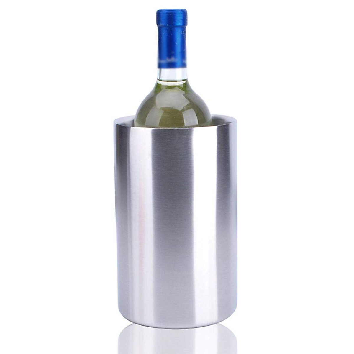 Ice Bucket Thickened Stainless Steel Ice Bucket Portable Ice Bucket Hotel Bucket Champagne Bucket Drink Bucket Party Activities and Camping Tableware Drinks Cooler/Beer Bucket