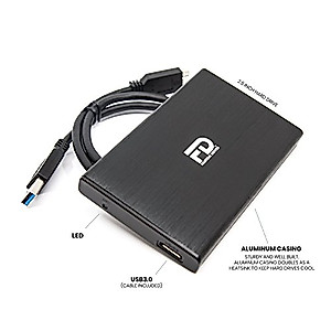 Fantom Drives FD Portable 5TB Hard Drive - USB 3.2 Gen 1-5Gbps - GForce Mini Aluminum- Compatible with Mac/Windows/PS4/Xbox (GF3BM5000U)