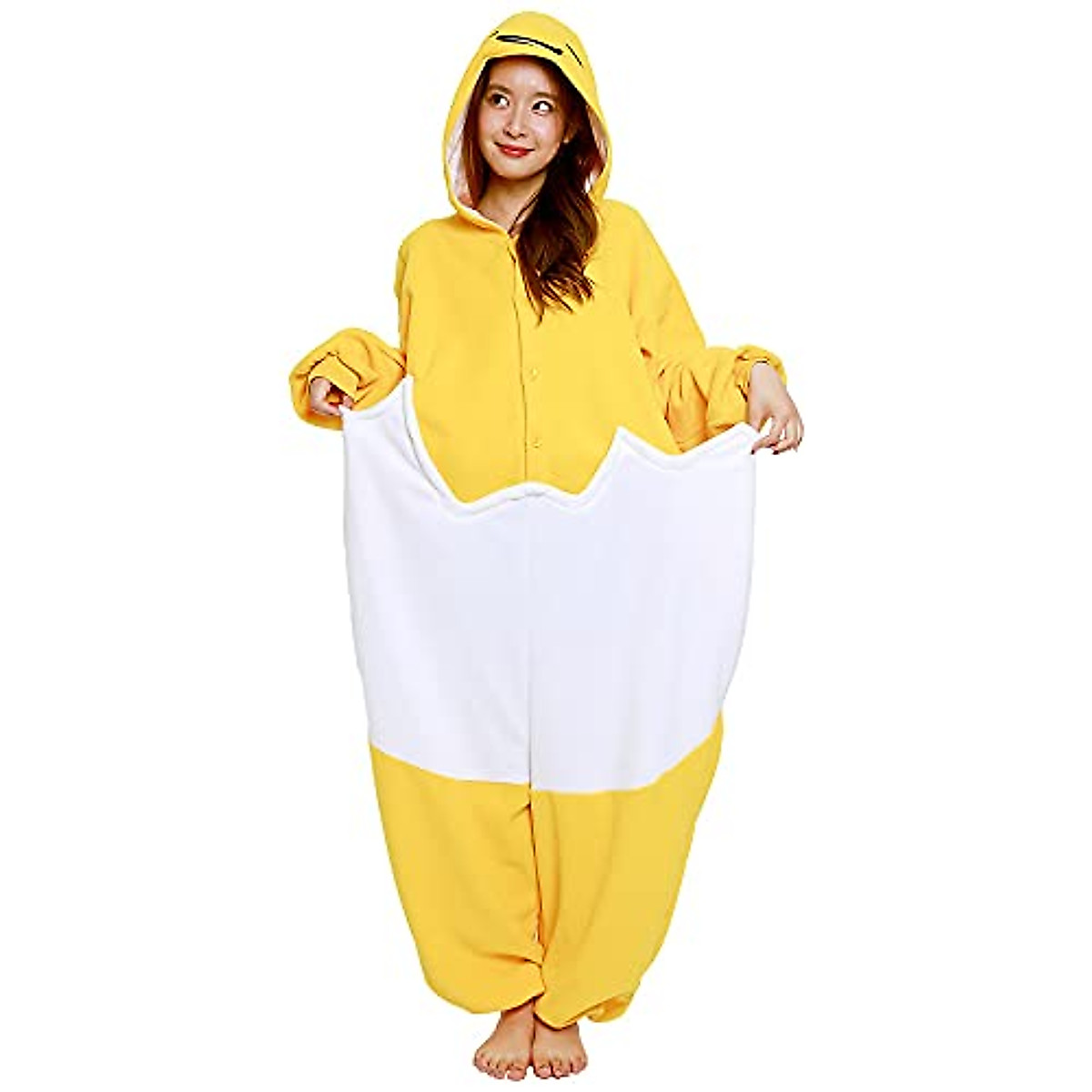 SAZAC Gudetama Sanrio Kigurumi - Onesie Jumpsuit Halloween Costume