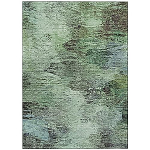 Addison Rugs Chantille ACN592 Green 3' x 5' Indoor Outdoor Area Rug, Easy Clean, Machine Washable, Non Shedding, Bedroom, Living Room, Dining Room, Kitchen, Patio Rug