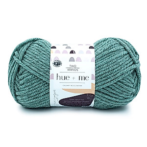 Lion Brand Yarn Hue & Me Bulky Yarn, Agave, 1 Skein