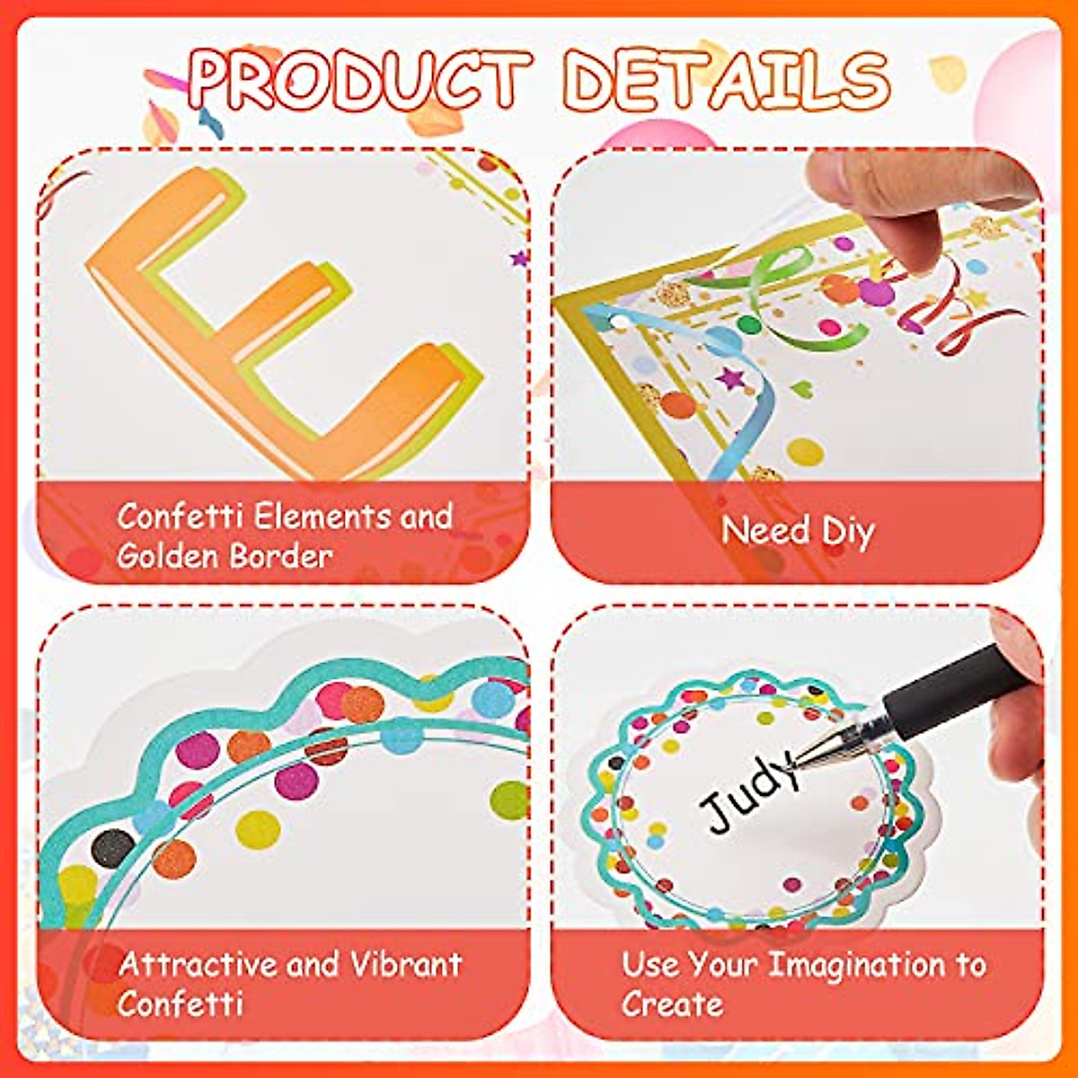 71 Pieces Confetti Classroom Decorations Confetti Bulletin Board Welcome Banners Confetti Accents Welcome Back to School Cutouts for Teacher Student First Day of Classroom School Decoration