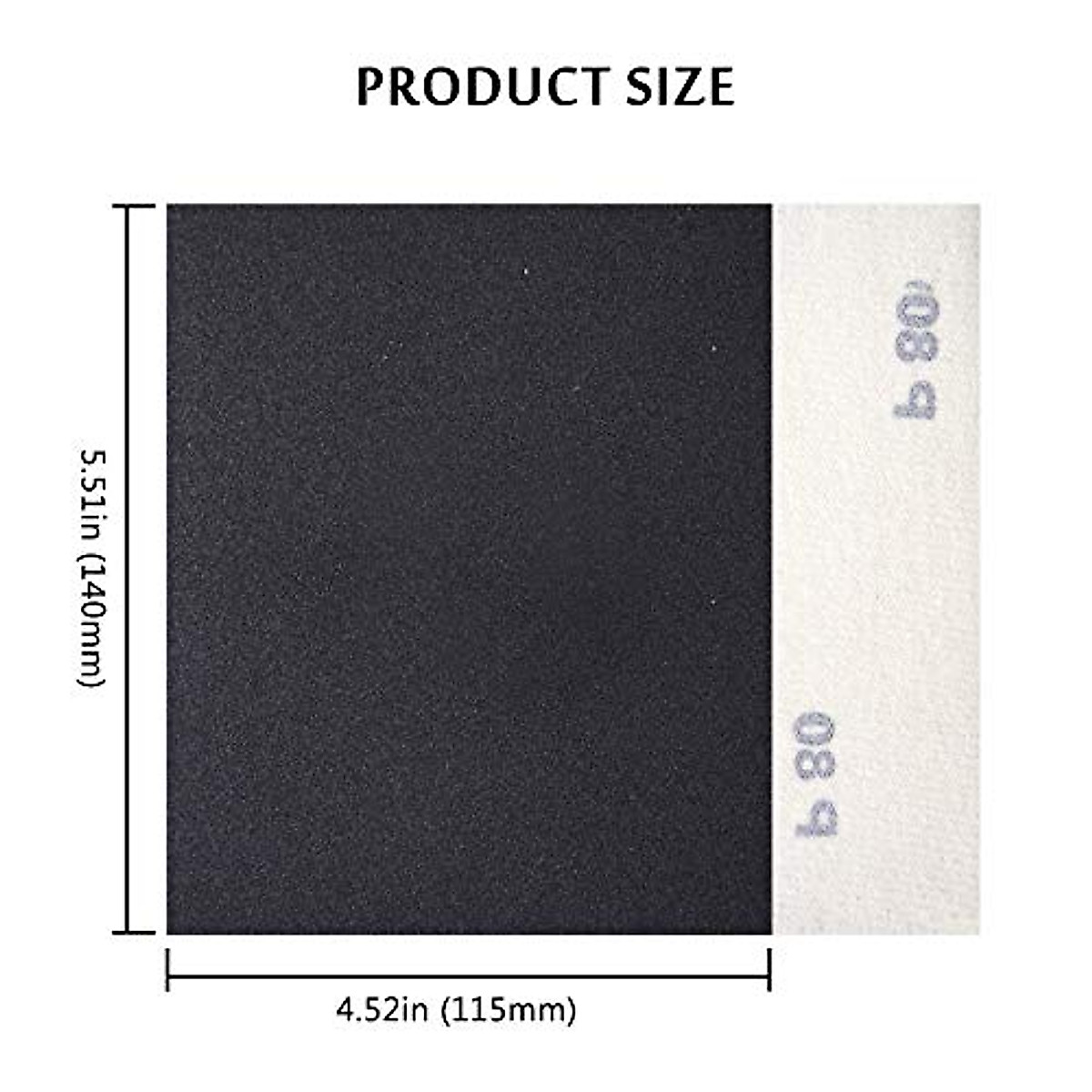 1/4 Sheet Sandpaper Assorted 80/120/180/240/320 Grit Hook & Loop or Clip on Sander Sheets 5.5" x 4.5" Silicon Carbide Sanding Sheets for Wet/Dry Palm Sanders Polishing Accessories, 50PCS…