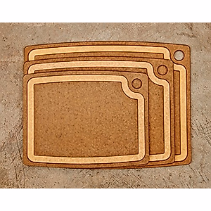 Epicurean Gourmet Series Cutting Board, 17.5-Inch by 13-Inch, Nutmeg/Natural