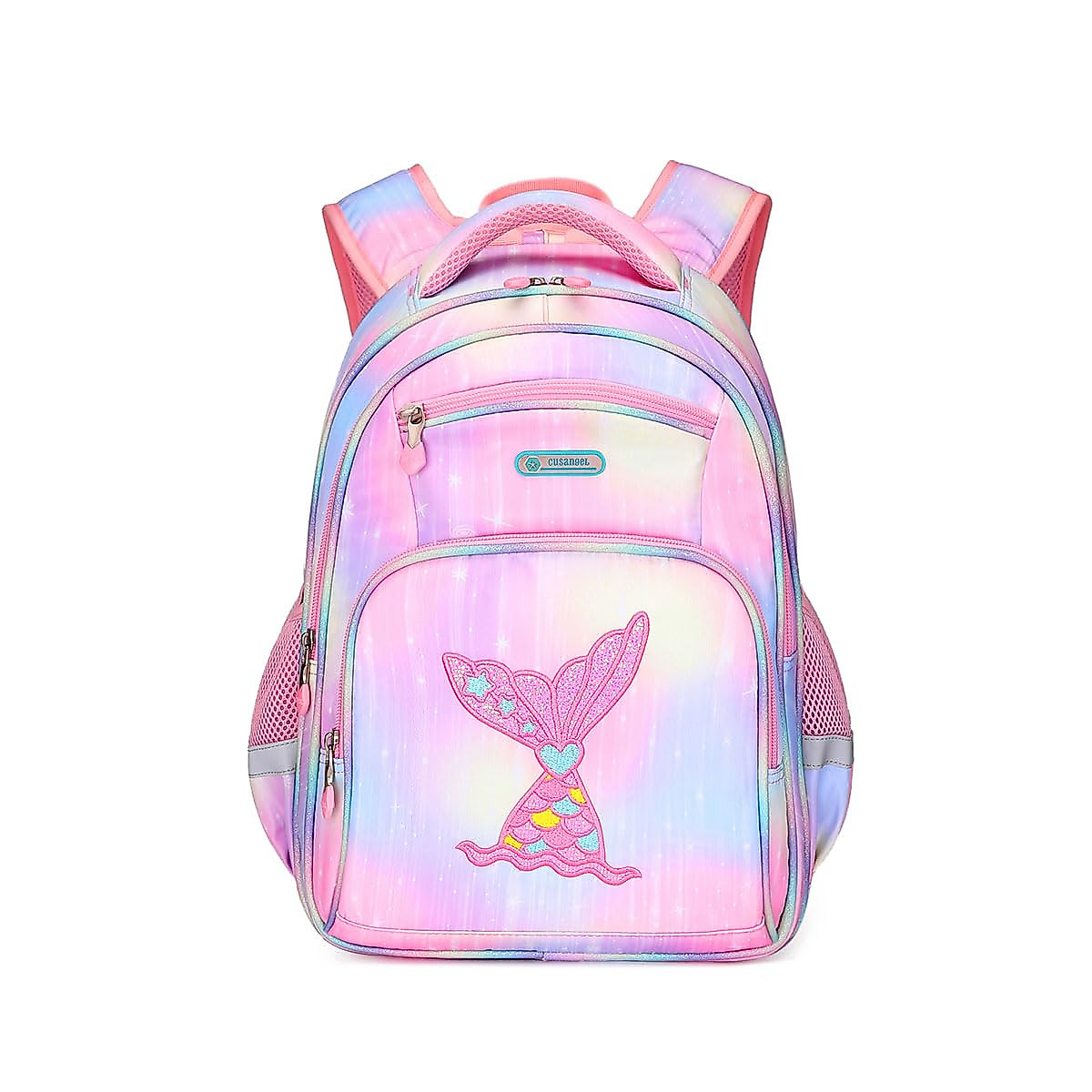 Kids Backpack for Girls Preschool Elementary Kindergarten Mermaid School Bag 15.6″ Multifunctional Cute Large Capacity