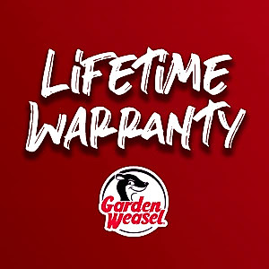 Garden Weasel 91367 Double-Sided Garden Cultivator Hand Tiller - for Loosening Soil, Weeding and Digging - Weather and Rust Resistant