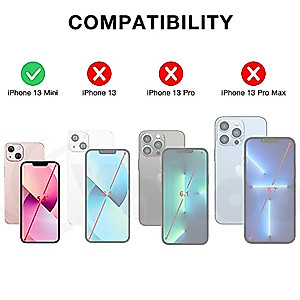 Vakoo Crystal Clear Series for iPhone 13 Mini Case, [Upgraded Anti-Yellowing] [Shockproof & Ultra Slim Fit] Thin Soft TPU Transparent Silicone Protective Phone Case for iPhone 13 Mini 5.4"