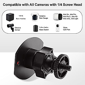 Wall Mount 1/4 Screw Mini Tripod Stand Holder for Valve Index/HTC Vive/Vive PRO Base Station-Equipped with Strong Double- Sided Adhesive and Screw Set-Drill or Adhensive at Your Own Choice