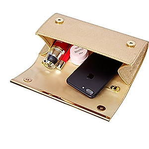 BENCOMOM Gold Clutch,Gold Evening Clutch Purses For Women Evening Gold Shoulder Handbags Bridal Prom Wedding Party gold purse