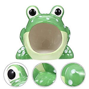 Ceramic Small Pet Hideout Ceramic Hamster House hamster hideouts hamster bed gerbil house Cool Bed: Small Chinchilla Hut Hideout