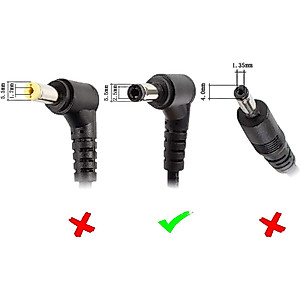DTK AC Adaptador Cargador Fuente de alimentación Cable de alimentación para monitores LCD TFT, Salida de TV, dvdtvs, y Otros Equipos: 12V 5A 6A 7.5A Tamaño: 5.5mm X 2.5mm