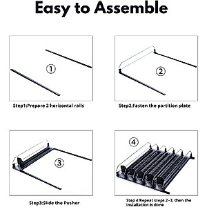 Rumia Drink Organizer for Fridge, Self-Pushing Soda Can Organizer for Refrigerator 3ROW