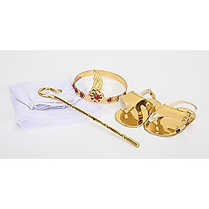 Susaniita San Judas Tadeo 2021 Vestido para Niño Dios. Baby Jesus Nativity Dress (25cm), White