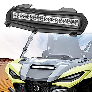A & UTV PRO LED Hood Scoop Light for Yamaha Wolverine RMAX 1000 RMAX2/ RMAX4 2021 2022 2023, Front Auxiliary Light Bar Daytime Running Light Accessories, Plug-n-Play, 1PC