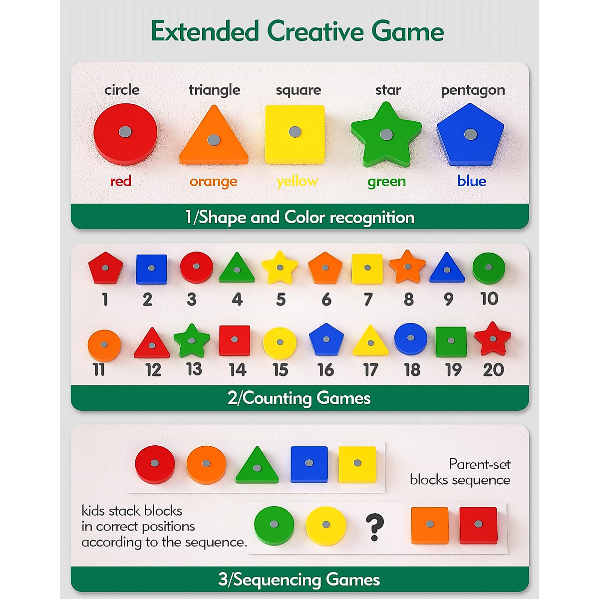 Boby Montessori Wooden Magnetic Fishing Game Child Toys Shape&Colors Sorting Cupcakes for Toddlers 2-4 Years Matching Games for Toddlers