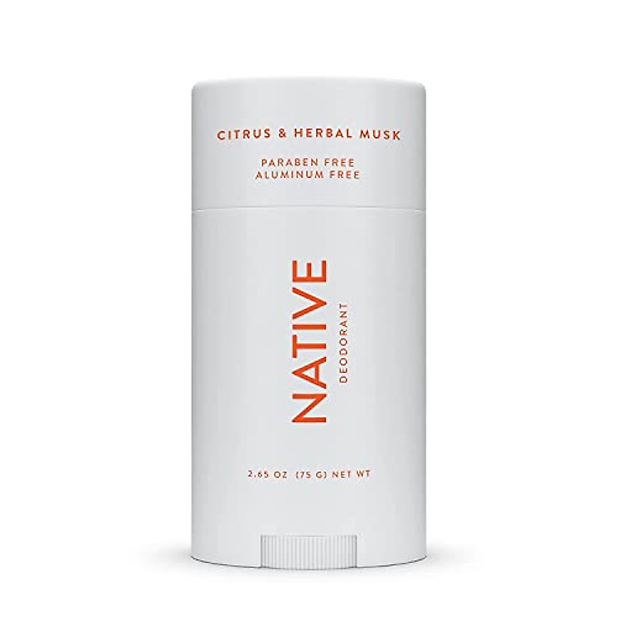 Native Deodorant | Natural Deodorant for Men and Women, Aluminum Free with Baking Soda, Probiotics, Coconut Oil and Shea Butter | Citrus & Herbal Musk