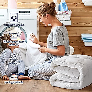 Full Size Mattress Pad,Soft Quilted Fitted Mattress Pad Cover, Plush Soft Pillowtop Mattress Topper with Elastic Overfilled Down Alternative Filling(8-21”Deep Pocket)