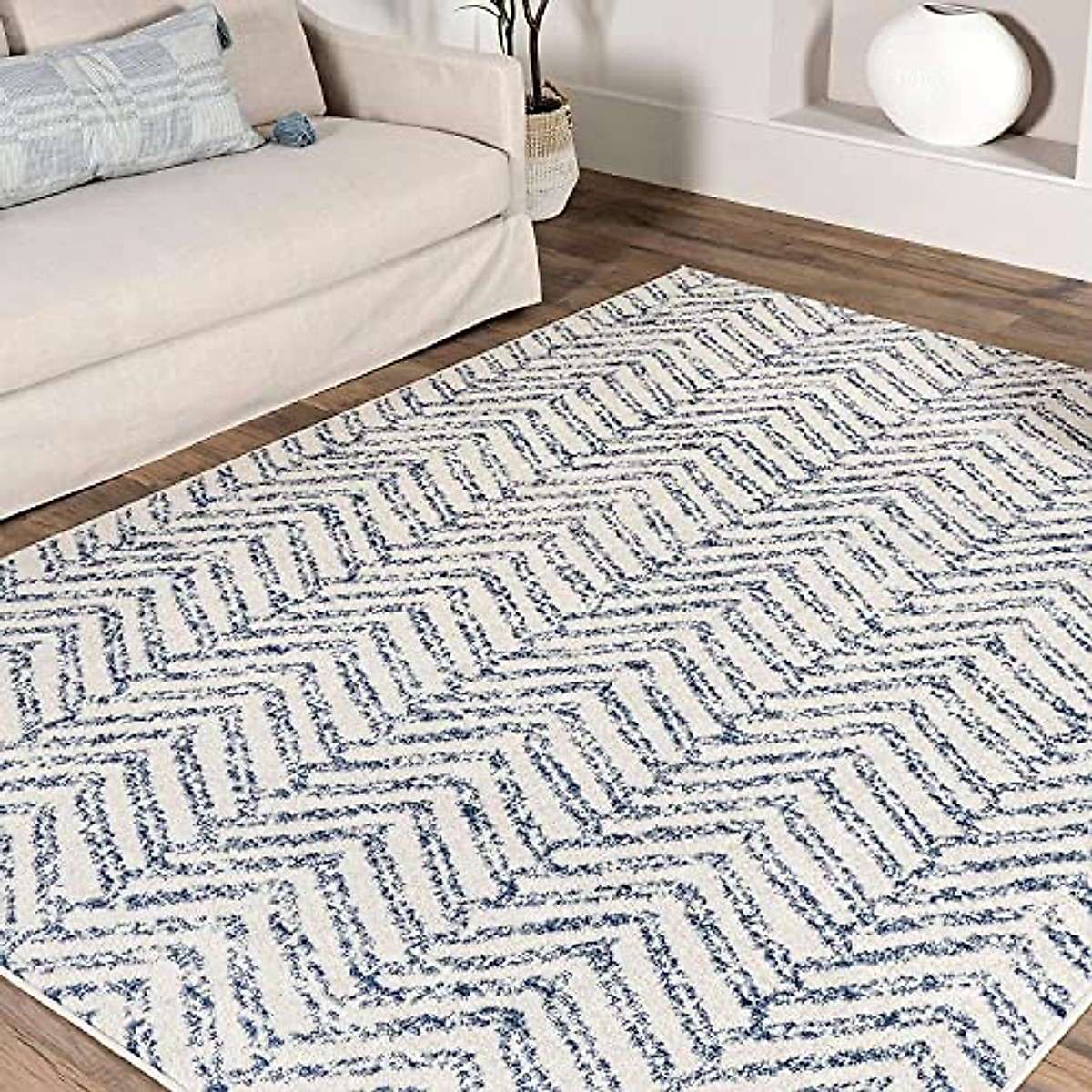 nuLOOM Rosanne Machine Washable Geometric Area Rug