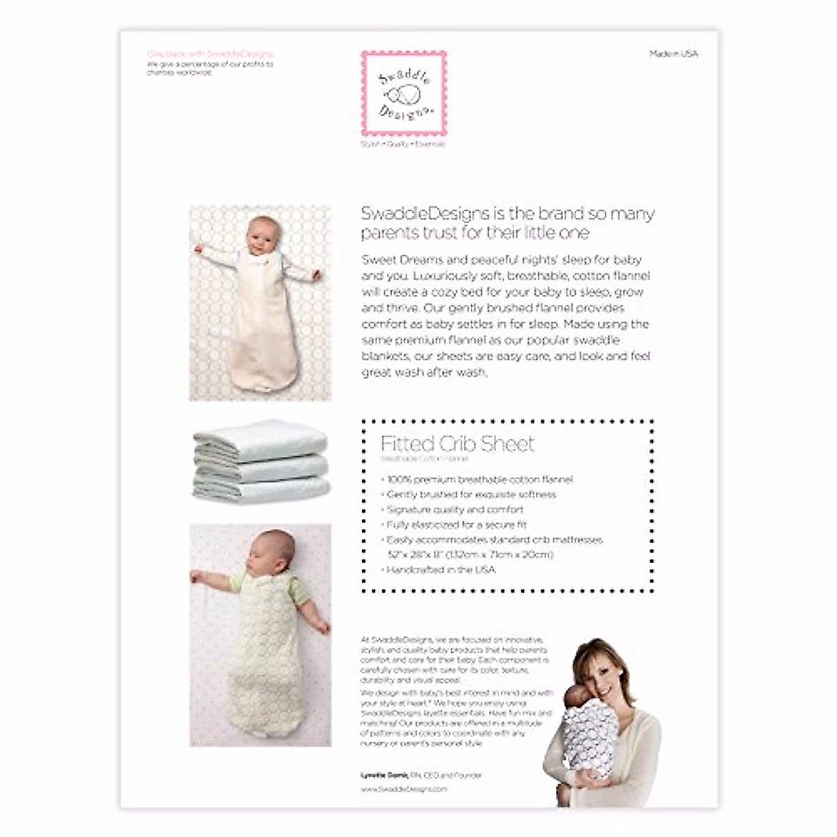 SwaddleDesigns Fitted Crib Sheet/Toddler Sheet, Baby Sleeps Better on Softest Cotton Flannel, Made in USA, Elephant and Pastel Blue Chickies