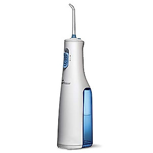 Waterpik WF-02 Cordless Express Water Flosser - Battery Powered and Shower-Friendly Portable Waterflosser for Travel & Home Use, White