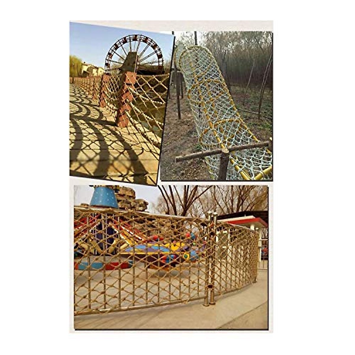 MAGFYLY Banister Guard net Children's Stairs Anti-Fall Safety Net, Hemp Rope Net, Photo Wall Decoration Net, Restaurant Bar Partition Net Balcony Obstacle Crib Protection Scenic Fence Network 1x4m