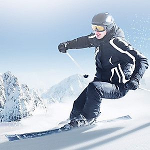 Heated Gloves,7.4V 2200MAH Electric Rechargeable Battery Motorcycle Gloves for Men Women, Warm Insulated Mitten Glove for Winter Cycling Riding Hunting Fishing Hand Warmer