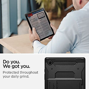 Spigen Tough Armor Pro Designed for Galaxy Tab A8 10.5 Inch Case (2022) - Black