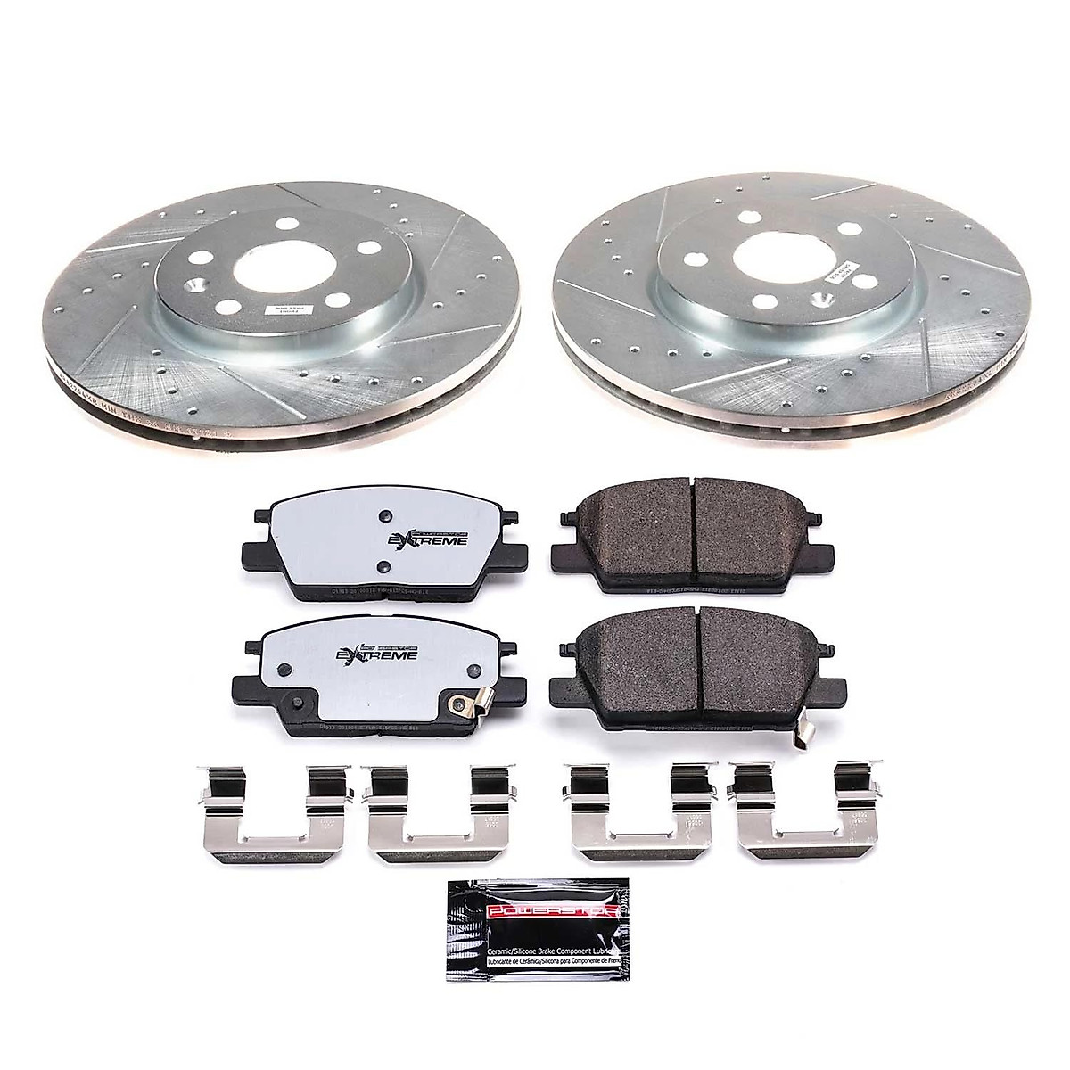 Power Stop K8740-36 Z36 Truck & Tow Front Brake Kit-Brake Rotors & Carbon Ceramic Brake Pads