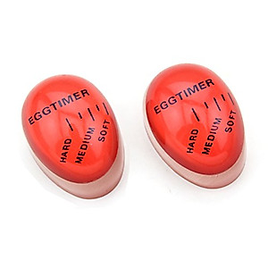 Kitchen Gadget Hot Magic Color Changing Egg Rite Egg Timer Time Cook Boil Eggs Thermometer, Set of 6