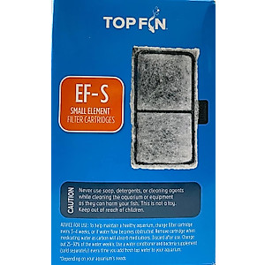 Top Fin EF-S Element Filter Cartridge Value Pack 12 Month Supply 2.1 in X 3.7 in