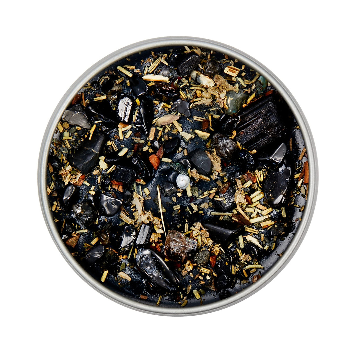 Protection Candles by New Moon Beginnings - Grounding & Intention Candle - Black Candle - Soy Candle - Protection Crystals