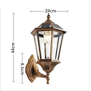 TWTCC Wall Mounted Light Solar Wall Light Outdoor Wall Lamp Outdoor Light Entry Light Door Post Villa Waterproof Garden Wall Light Garden Wall Lantern Home Reading Light