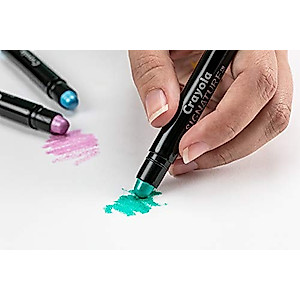 Crayola Pearlescent Cream Sticks & Case, Oil Pastel Alternative, Gift Set, 10 Count