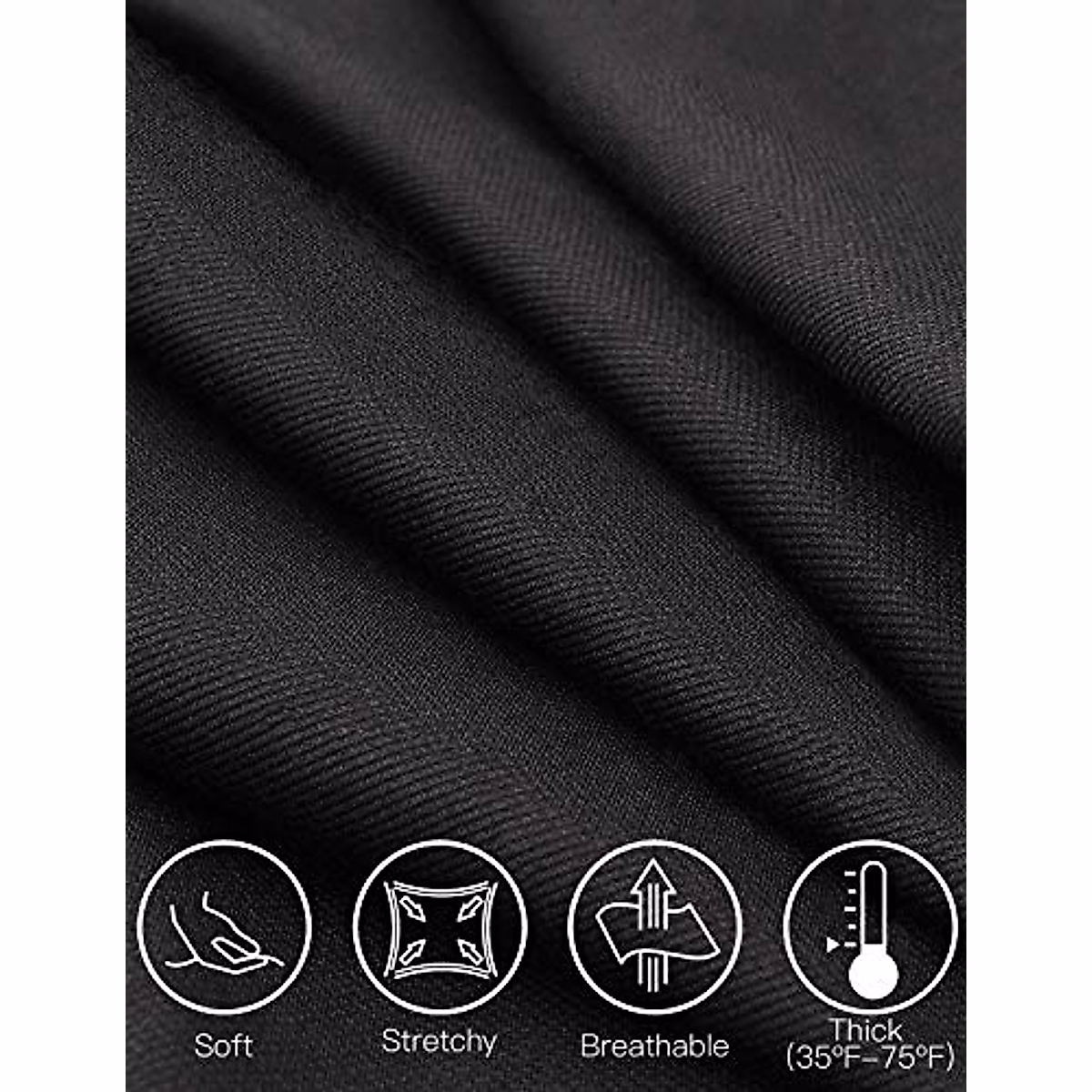 Tapata Women's 32'' High Waist Stretchy Bootcut Dress Pants Tall, Petite, Regular for Office Business Casual Black,S