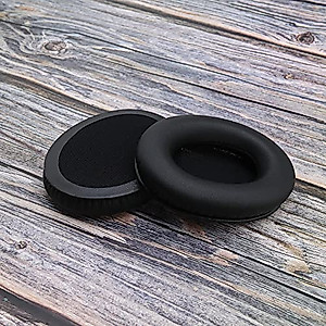 1 Pair Ear Pads Compatible with JVC HA-S600 Headsets Protein Leather Foam Replacement Comfort Replacement Ear Cushions Black