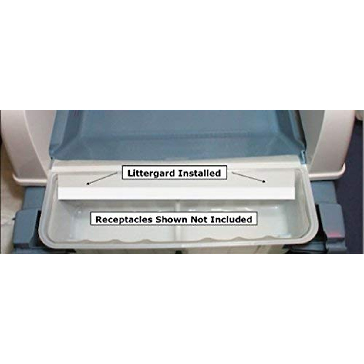 Felineasy Littergard - Eliminates Litter & Waste Under Littermaid Receptacle Junction.