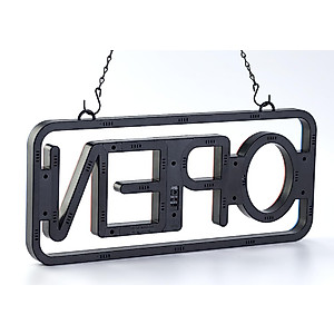 BritTech 21'' X 10'' Ultra Bright LED Neon Open Sign - Remote Controlled - Get Your Business Seen Day or Night(21'' X 10'' Blue/Red)