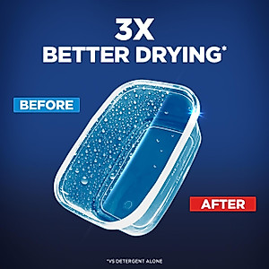 Finish Jet-Dry Dishwasher Rinse Aid, Compatible with Dishwasher Detergent, Prevents Spots & Residues, Dries, Shine & Protects, 16 oz, 155 Washes.