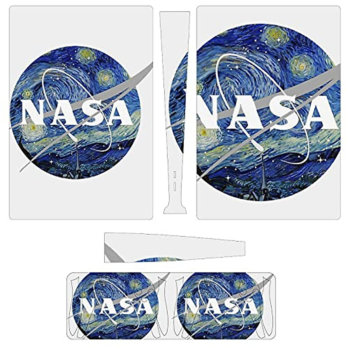 PlayStation 5 Digital edition version sticker protective cover, Starry Night Nasa ps5 controller protective shell (compatible with ps5 Digital edition)