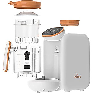 Quark Quook Baby Food Maker Steamer and Blender - Easy-To-Use 5-in-1 Baby Food Processor with Built In Baby Bottle Warmer - Self Cleaning, Sterilizing & Dishwasher Safe - 100% Baby-Safe Materials