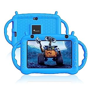 Kids Tablets 7in Android 11 Tablet for Kids Age 3-12,Quad Core 2GB RAM 32GB ROM Toddler Tablet with Shock-proof Case,Parental Control, Pre-installed Kids Educational APP,HD Screen,Dual Camera(Blue)