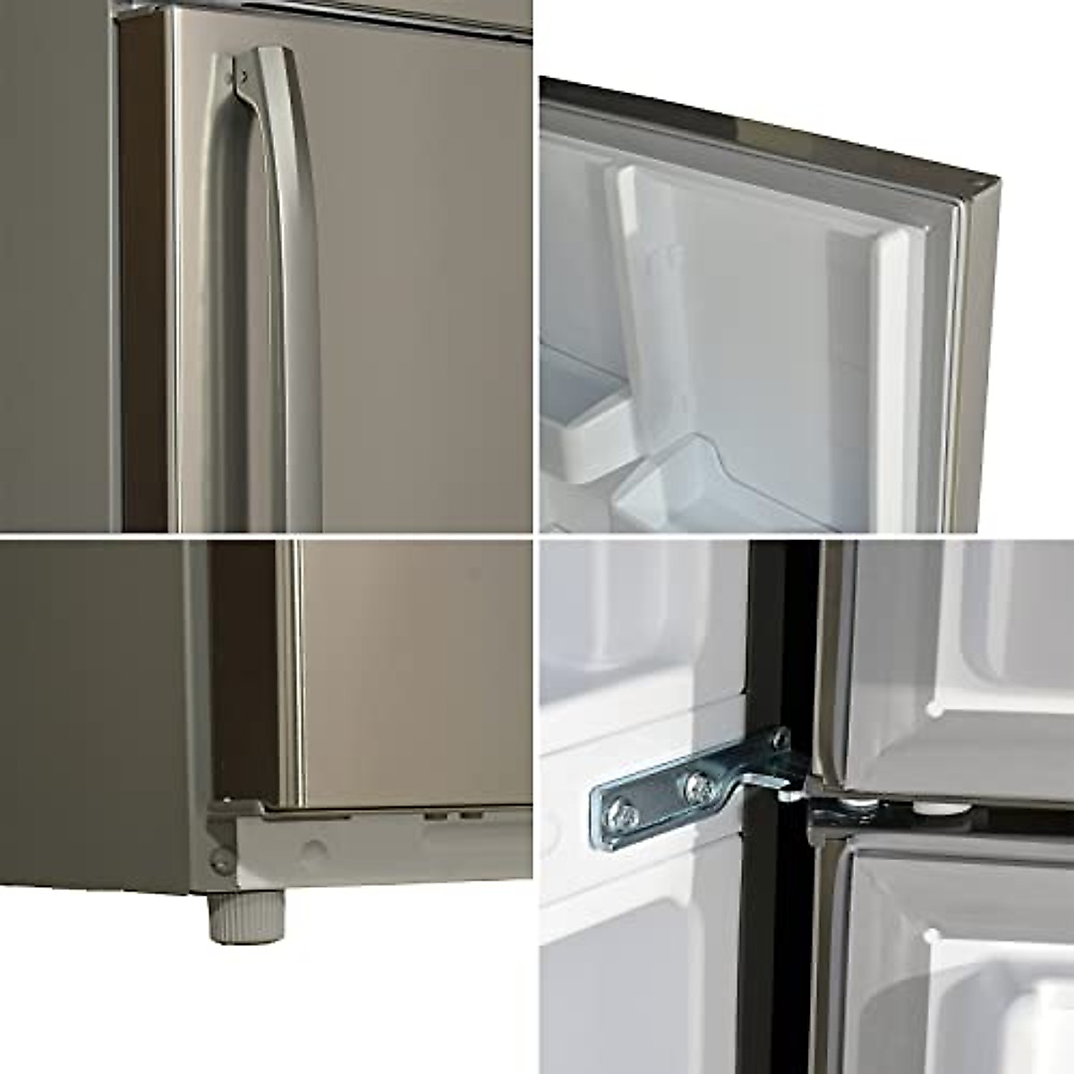 Techomey 30" Freestanding Top Freezer Refrigerator, 18.0 Cu. Ft. Frost Free Refrigerator, Garage Ready, Standard Depth, Stainless Steel