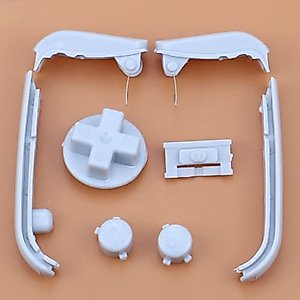 Multi-Color D Pads Power Switch On Off Buttons Keypads L R A B Buttons for Gameboy Advance GBA Buttons Frame (Grey)