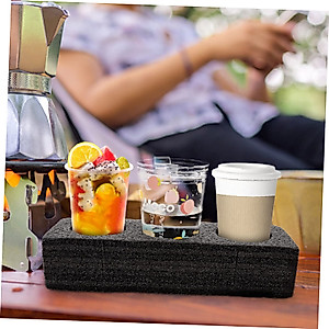 4pcs Milk Tea Cup Holder Beverage Cup Holder Drink Holder Take Out Drink Holder Take Out Fixing Trays Drink Carrier Holder Pearl Wool Coffee Tray Epe Foam Stand re-usable