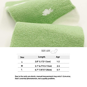 Zumou Toddler Kids Little Girls Cute Cotton Crew Socks 10 Pack (L (5-7T) / Little kids, Rainbow)