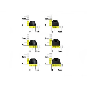 12 pcs (BHB-BMF-sB) S/M/L Hybrid and Memory Foam Replacement Set Earbuds Eartips Adapters Compatible with Sony in-Ear Earphone Headsets